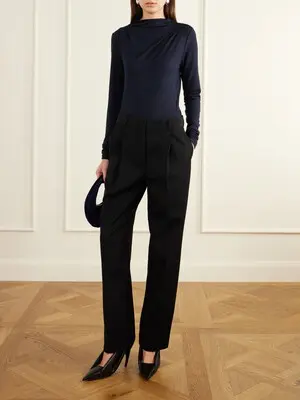 Proenza Schouler Mimi Draped Stretch-jersey Top