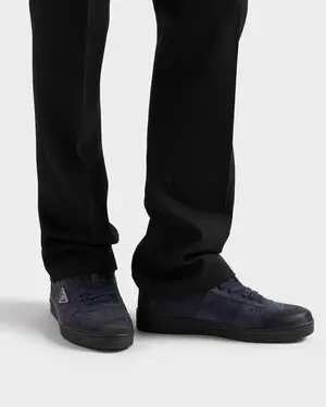 Prada Downtown Suede Sneakers