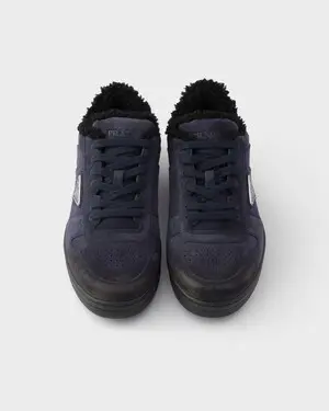 Prada Downtown Suede Sneakers