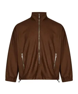 SONG FOR THE MUTE Half-zip Drawstring-hem Pullover Jacket