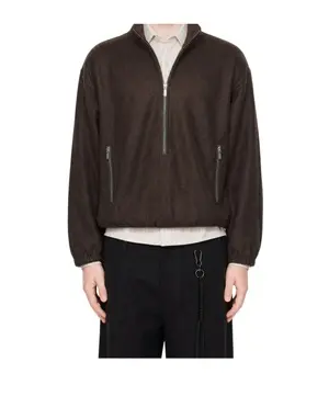 SONG FOR THE MUTE Half-zip Drawstring-hem Pullover Jacket