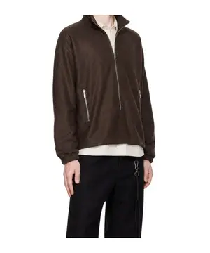 SONG FOR THE MUTE Half-zip Drawstring-hem Pullover Jacket