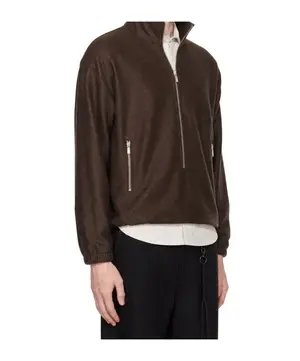 SONG FOR THE MUTE Half-zip Drawstring-hem Pullover Jacket