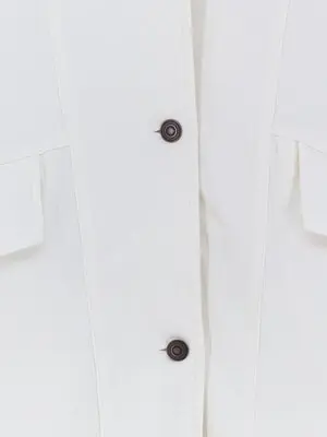 TONYWACK Belted Pocket Detail Jacket - Off-white