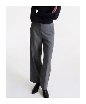 Marella Wool And Silk Tweed Trousers