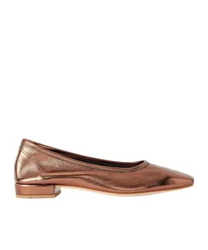 MARYAM NASSIR ZADEH Leather Ballet Flats - Brown