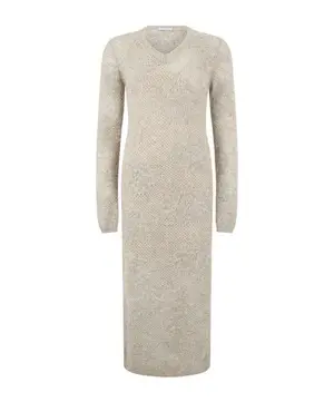 Brunello Cucinelli Sequin-embellished Open-knit Midi Dress