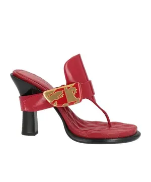 Burberry Flip Flops - Red