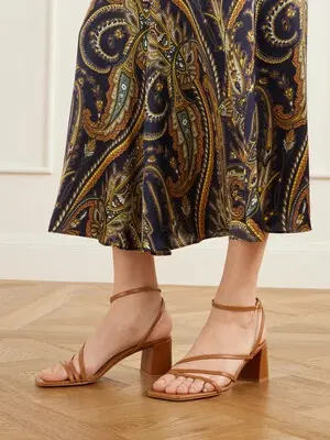 GIANVITO ROSSI 55 Leather Sandals