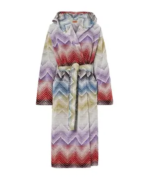 Missoni Striped Cotton-terry Robe - Multicolor