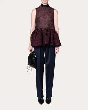 ROKSANDA Ragosta Wool Satin Trousers