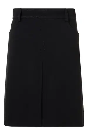 Akris Wool Tricotine A-line Skirt