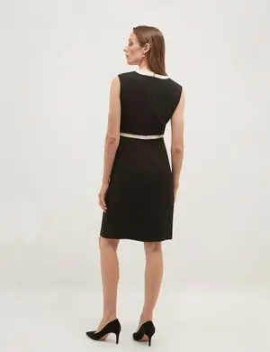HOBBS LONDON Rosalind Contrast Sleeveless Dress