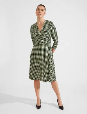 HOBBS LONDON Dina Wrap Jersey Dress - Navymulti