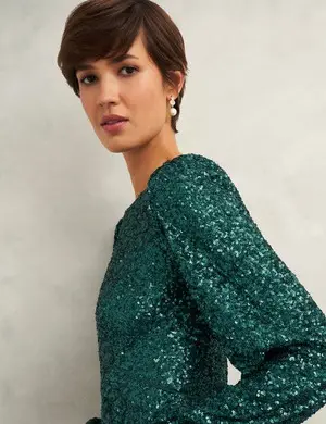 HOBBS LONDON Cianna Sequin Mini Dress