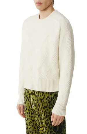 LANVIN Cable-knit Wool Sweater