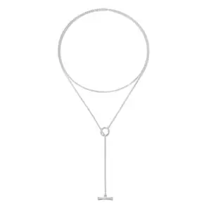 DOWER & HALL Nomad T-bar™ Lariat Necklace - Silver