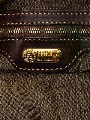 Fendi 20th Century Zucca Canvas Drawstring Pouch