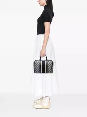 Gucci 2016-2026 Medium Gg Canvas Web Joy Boston Bag Satchel