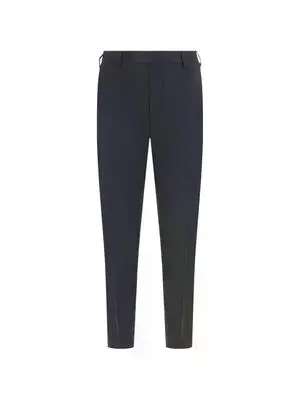 MICHAEL COAL Pressed-crease Flap-pocket Trousers