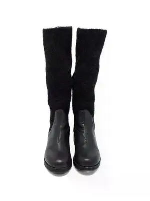 Miu Miu Mohair Leather Boots