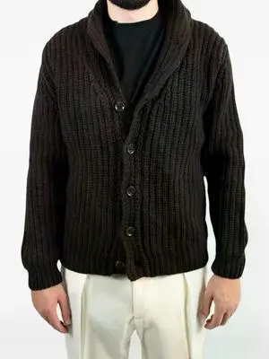 DANIELE FIESOLI Ribbed Shawl-collar Cardigan