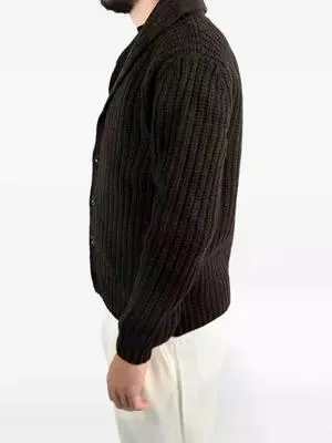 DANIELE FIESOLI Ribbed Shawl-collar Cardigan