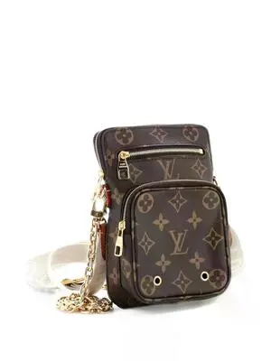 LOUIS VUITTON Utility Phone Sleeve Bag Monogram Canvas Crossbody Bag