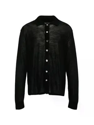 Our Legacy Fall Cardigan Black Superfine Merino