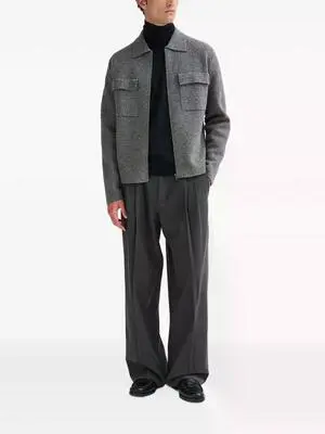 ROBERTO COLLINA Zip-up Chest-pocket Cardigan
