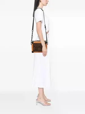 LOUIS VUITTON 2020 Nigo Giant Damier Ebene Monogram Soft Trunk Crossbody Bag