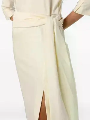 CRIDA MILANO Gertrude Wrap-waist Midi Dress