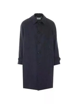 CIRCOLO 1901 Button-up Raglan-sleeve Coat - Blue