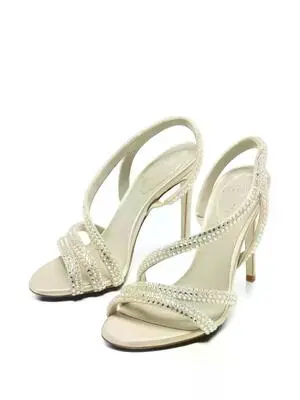 Rene Caovilla Lisa Crystal-embellished Slingback Sandals