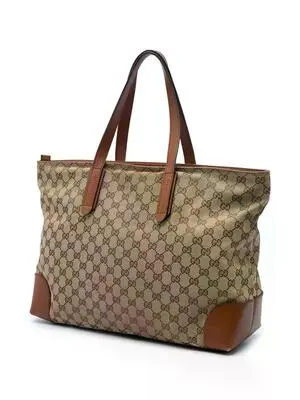 Gucci 2016-2026 Gg Canvas Web Tote Bag