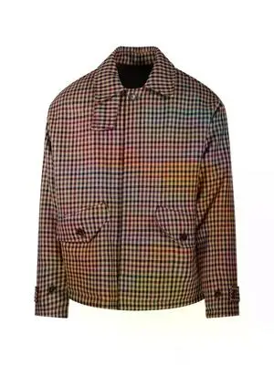 COSTUMEIN Check-pattern Button-fastening Jacket - Neutrals