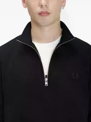 Fred Perry Quarter-zip Logo-embroidered Sweatshirt
