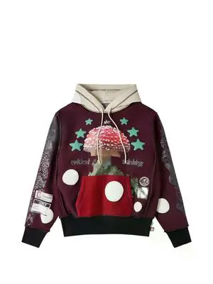 ADVISORY BOARD CRYSTALS Mega Spore Graphic-print Drawstring Hoodie - Red