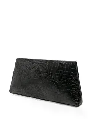 ENVELOPE 1976 Onyx Croc-effect Clutch Bag