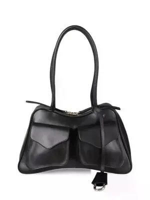 FRANCESCO BIASIA Virna Flap-pocket Shoulder Bag - Black