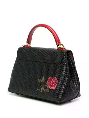 Dolce & Gabbana 2000-2026 Calfskin Roses Print Lucia Satchel
