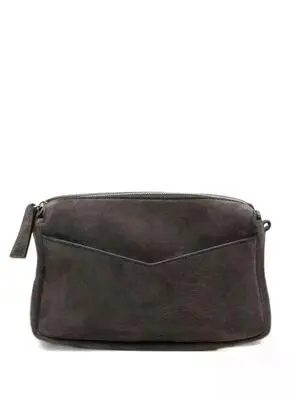 Max Mara Skipper Xs Suede Shoulder Bag - Grey