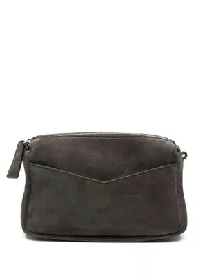 Max Mara Skipper Xs Suede Shoulder Bag - Grey