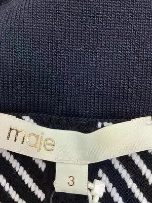 Maje 2010-2020s Stripe Trapeze Mini Skirt