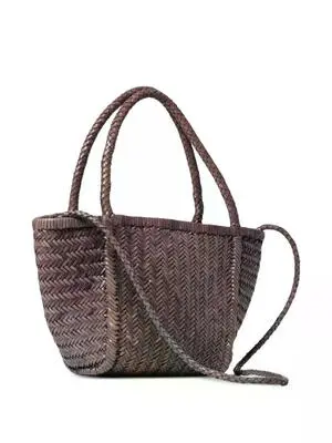 VIPERA Mini Woven Tote Bag - Grey
