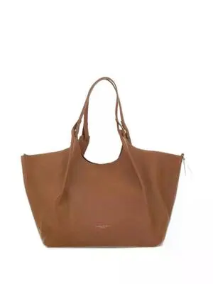 GIANNI CHIARINI Large Dua Pebbled Leather Tote Bag