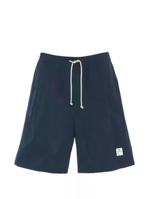 DEPARTMENT 5 Drawstring-waist Logo-patch Shorts - Blue