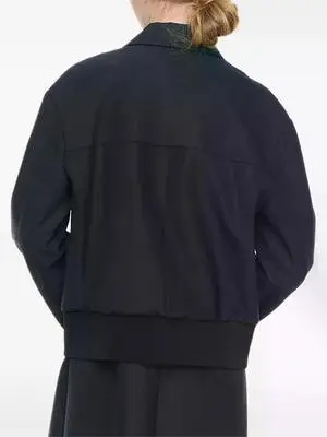Plan C Button-up Ribbed-hem Jacket