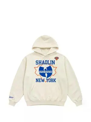 Mitchell & Ness X Wu-tang X Nba New York Knicks Long-sleeve Hoodie - Neutrals