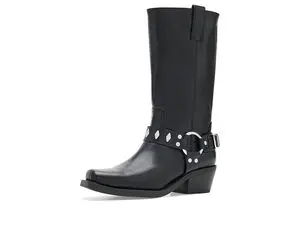 FRYE AND CO. Lorrie Deco Harness Women's Boots Black Black